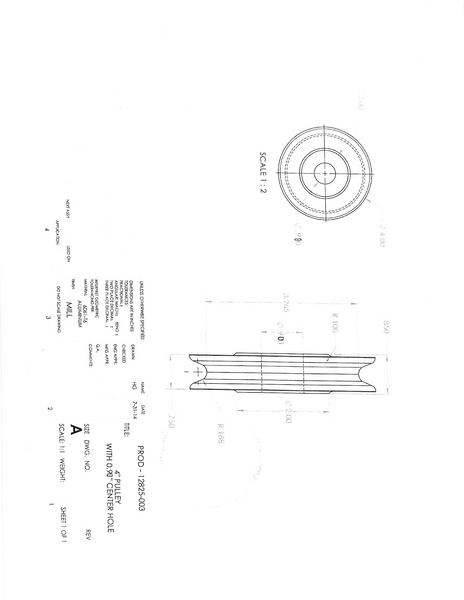 560P 4" Aluminum Sheave – Lunmar Boat Lifts
